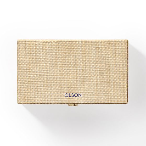 Raffia Rummy Tile Game Set | Mark and Graham