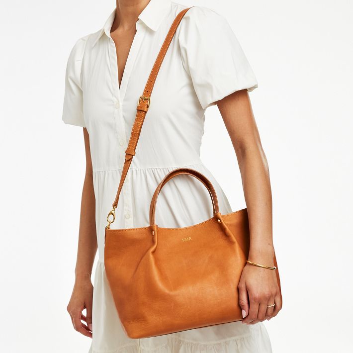 Gemma Italian Leather Tote | Mark and Graham