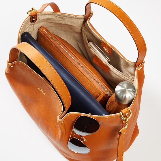 Gemma Italian Leather Tote | Mark and Graham