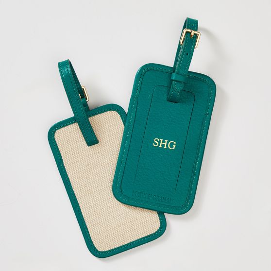 Riviera Italian Canvas Luggage Tag | Mark and Graham