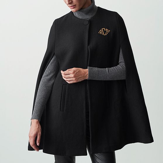 Stella Monogrammed Women's Cape | Personalized Apparel | Mark and Graham