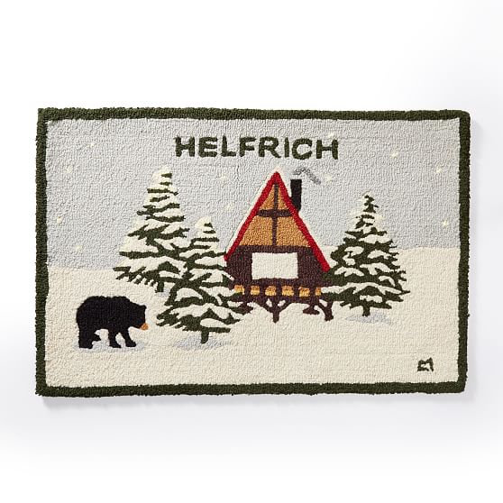 Hand Hooked Snow Rug | Mark and Graham