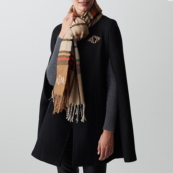 Stella Monogrammed Women's Cape | Personalized Apparel | Mark and Graham