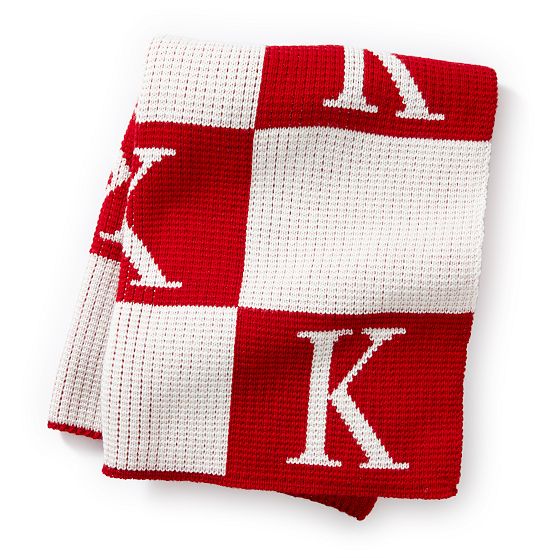 Initial Block Baby Blanket | Mark and Graham