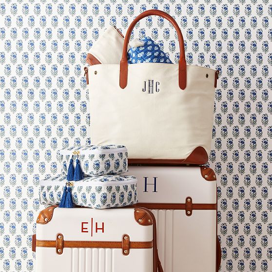 5 Piece Block Print Packing Cube Set | Mark and Graham