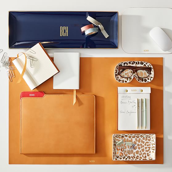 Italian Leather Desk Notepad | Mark and Graham