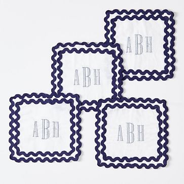 Rik Rak Coasters, Set of 4 | Mark and Graham