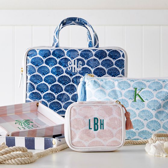 Clear Coated Cosmetic Train Case | Mark and Graham