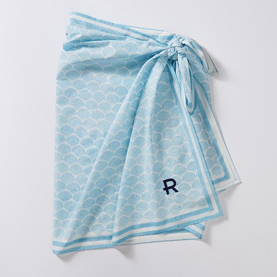 Shell Block Print Sarong | Mark and Graham