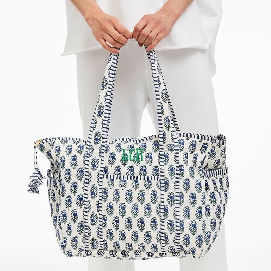 Block Print Diaper Bag | Mark and Graham