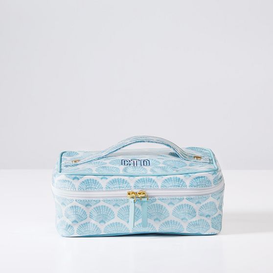 Clear Coated Cosmetic Train Case | Mark and Graham