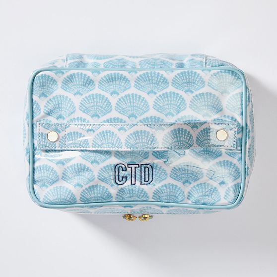 Clear Coated Cosmetic Train Case | Mark and Graham