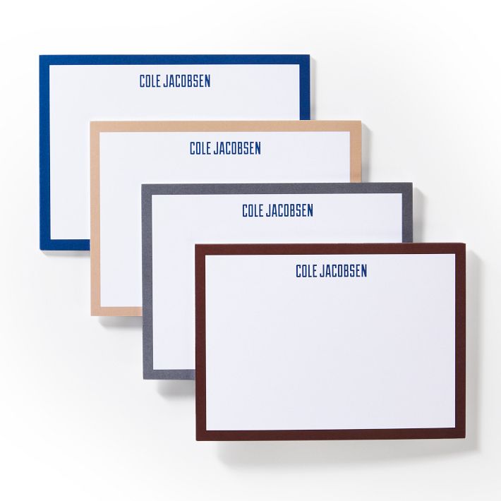 Bordered Stationery, Set of 24 | Mark and Graham