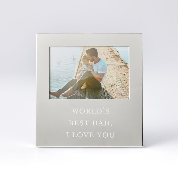 Silver Message Photo Frame | Mark and Graham