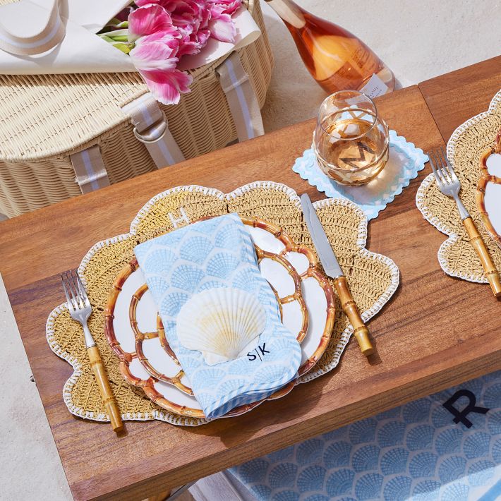 Raffia Shell Placemat | Mark and Graham