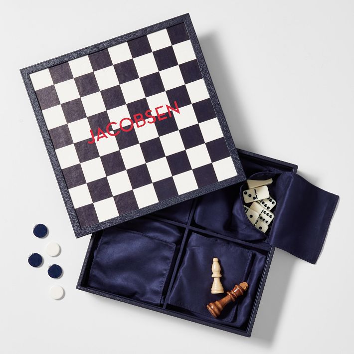 3-in-1 Chess, Checkers, and Dominoes Game Set | Mark and Graham