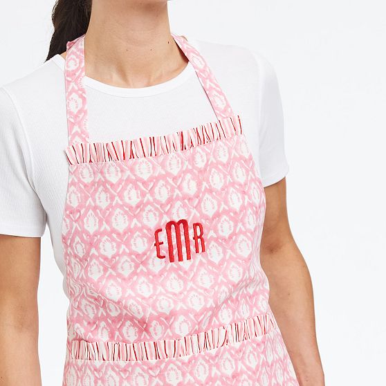 Block Print Ruffle Apron | Mark and Graham