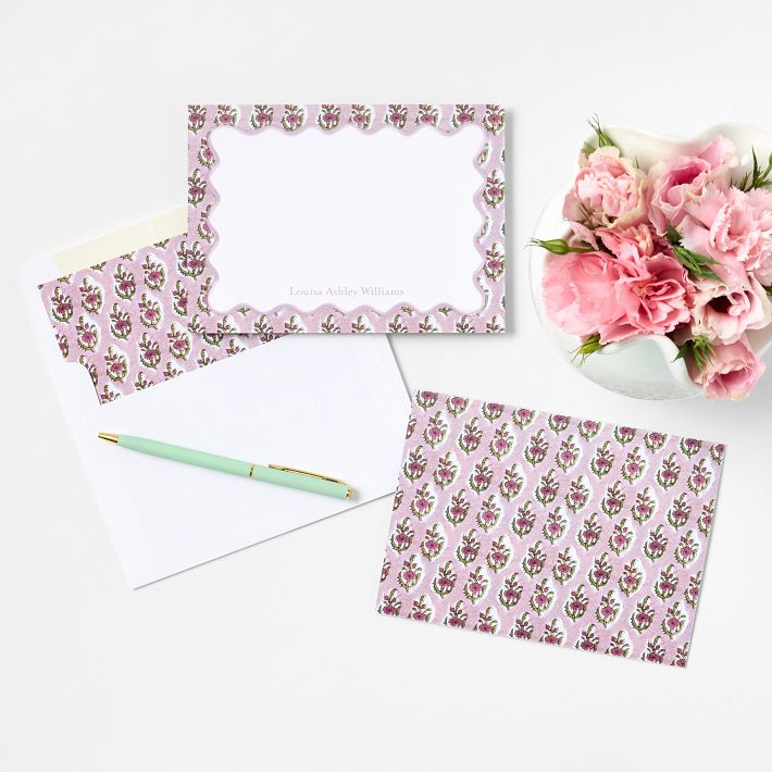 Personalized Stationery Note Cards, Set of 24 | Mark and Graham