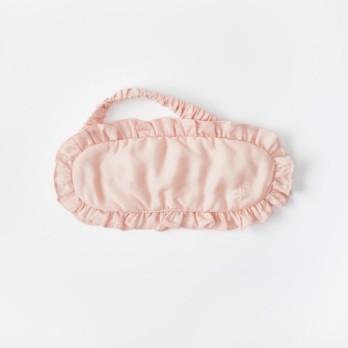 Ruffle Sateen Eye Mask | Mark and Graham