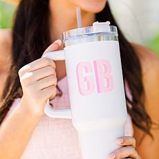 Monogrammed Personalized Tumblers Mark and Graham