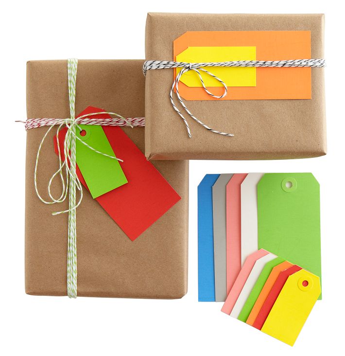 Colored Paper Gift Tags | Mark and Graham