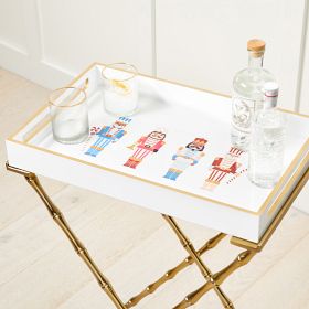 Nutcracker Lacquer Serving Tray - Elegant & Festive | Mark and Graham